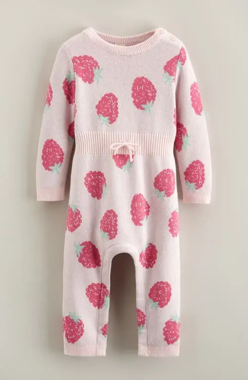 TUCKER + TATE Cotton Sweater Romper - Pink Balm Berry Toss