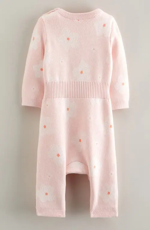 TUCKER + TATE Cotton Sweater Romper - Pink Balm Cady Floral
