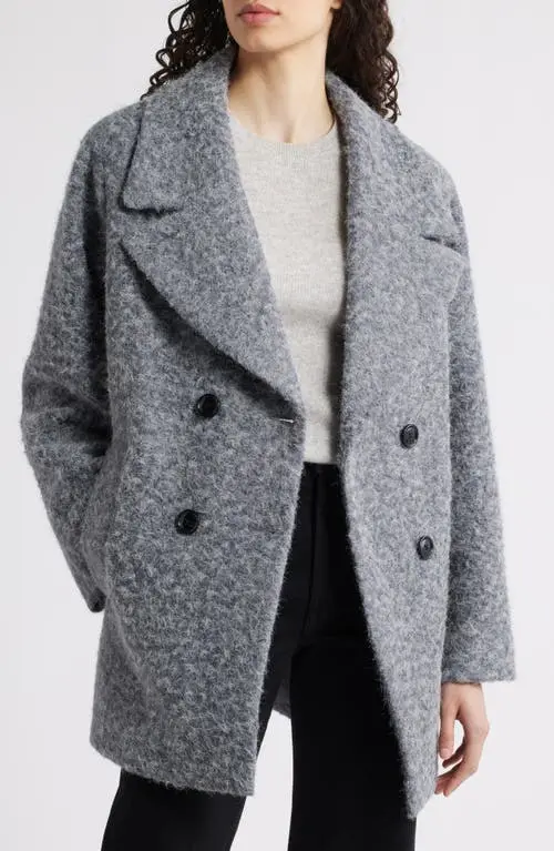 Bernardo Brushed Felt Double-breasted Coat