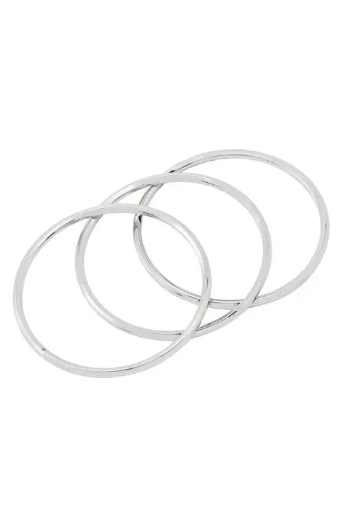 ALLSAINTS Set Of 3 Bangles - Rhodium