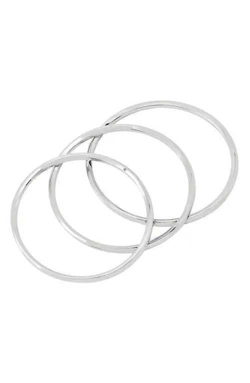 ALLSAINTS Set Of 3 Bangles - Rhodium