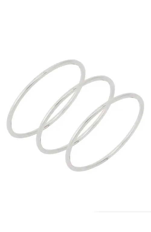 ALLSAINTS Set Of 3 Bangles - Rhodium