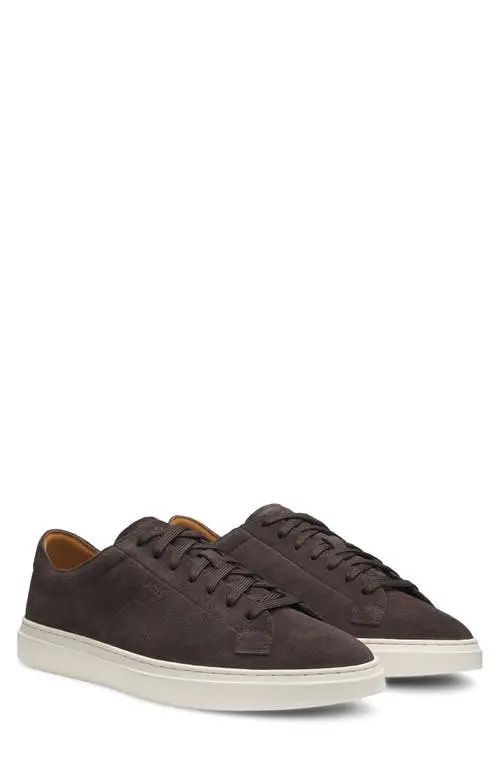 BOSS Kieran Low Top Sneaker - Dark Brown Suede