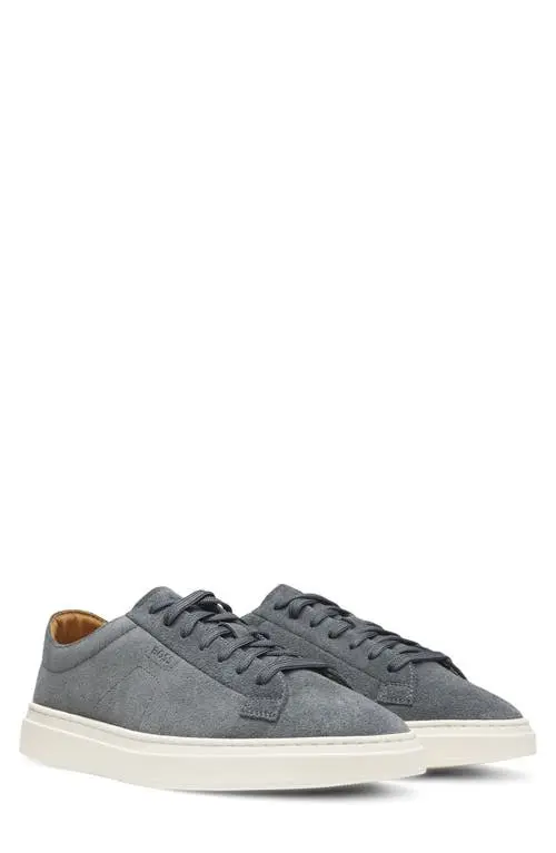 BOSS Kieran Low Top Sneaker - Dark Grey Suede
