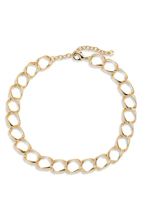 Nordstrom Oversize Curb Link Collar Necklace - Gold