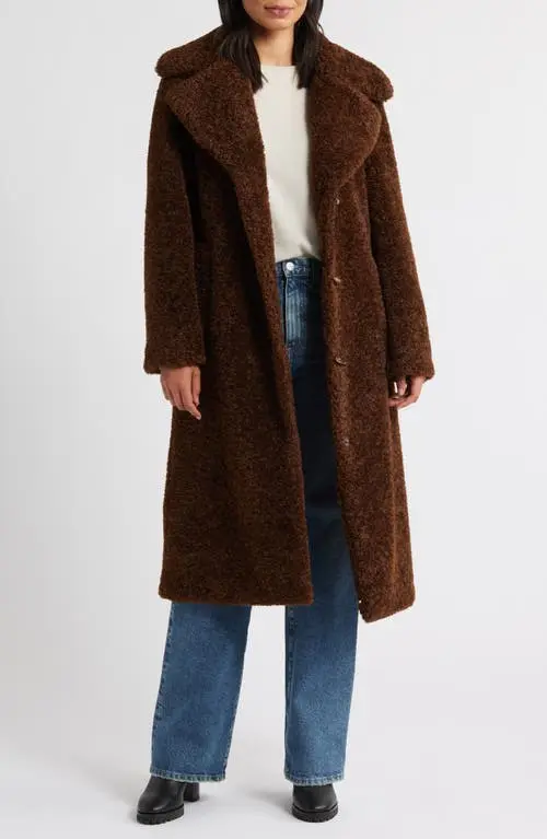 Sam Edelman Teddy Toggle Coat - Chocolate