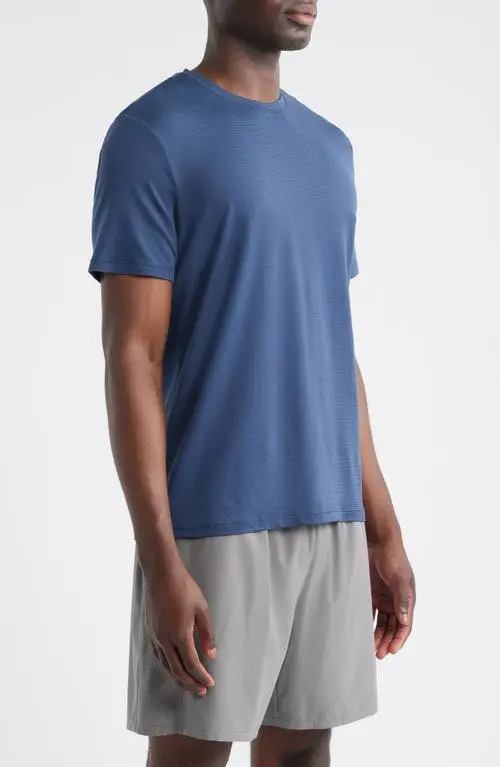 Zella Dynamic Stripe T-shirt - Navy Eclipse Stripe