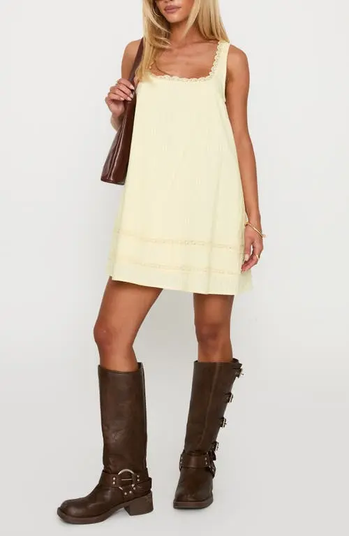 Princess Polly Alanah Embroidered Cotton Minidress