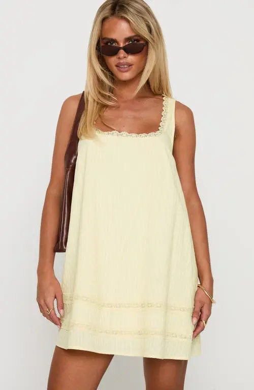 Princess Polly Alanah Embroidered Cotton Minidress