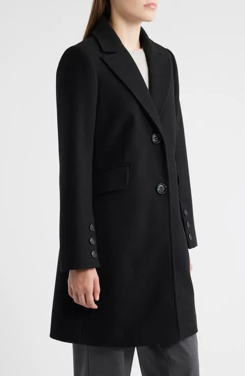 Sam Edelman Single-breasted Longline Coat - Black