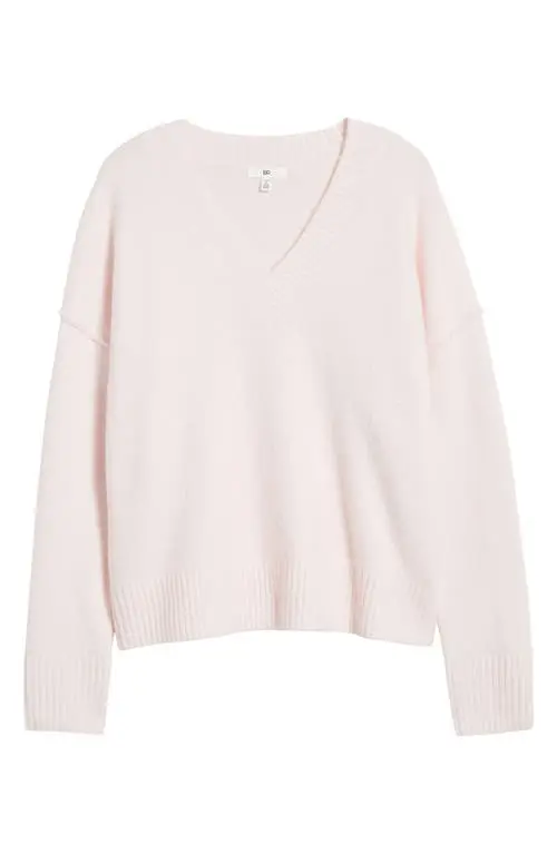 Bp. Oversized V-neck Sweater - Pink Primrose