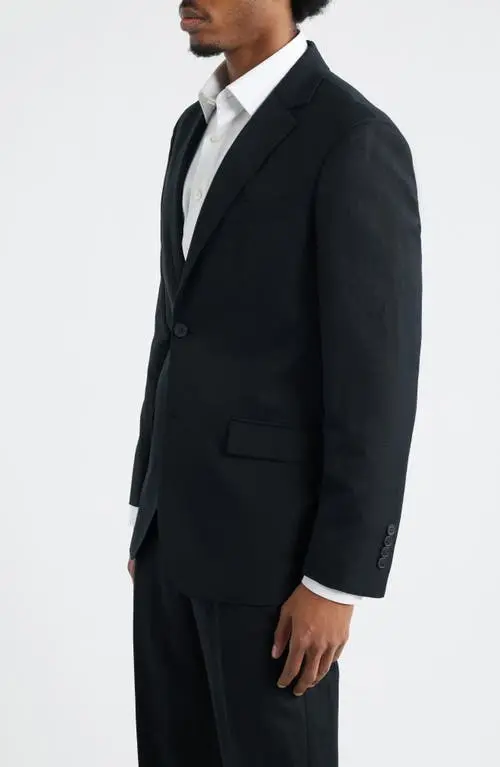 OPEN EDIT Slim Fit Solid Linen Blend Sport Coat