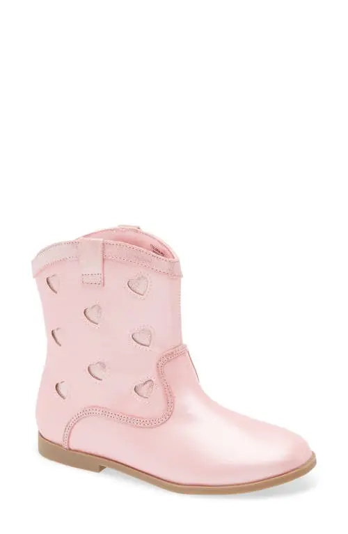 TUCKER + TATE Heart Cutout Western Boots - Pink Multi