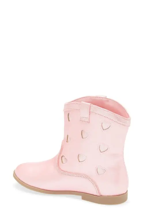 TUCKER + TATE Heart Cutout Western Boots - Pink Multi