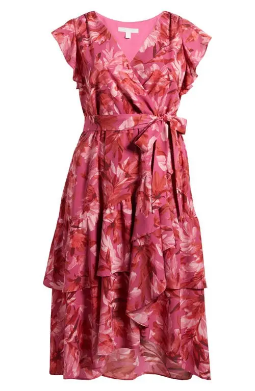 knee length dresses for ladies Blue/White Embroidered Eyelet Midi Dress – Peacocks & Pearls Lexington main image 0