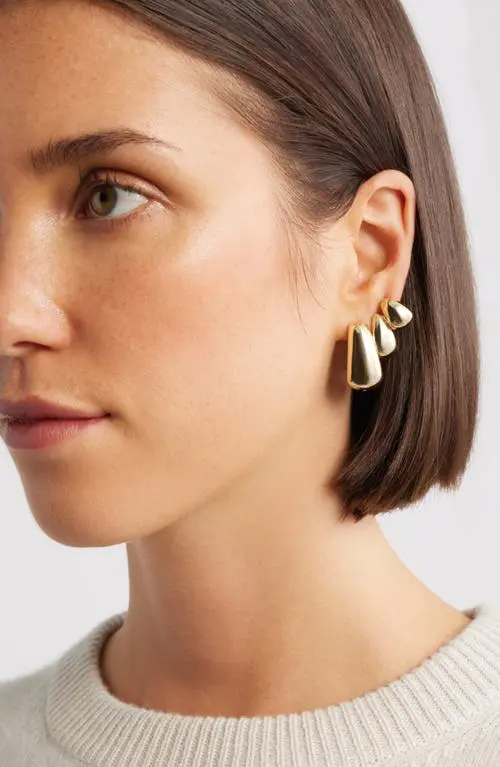 Nordstrom Geometric Hoop Earring Set