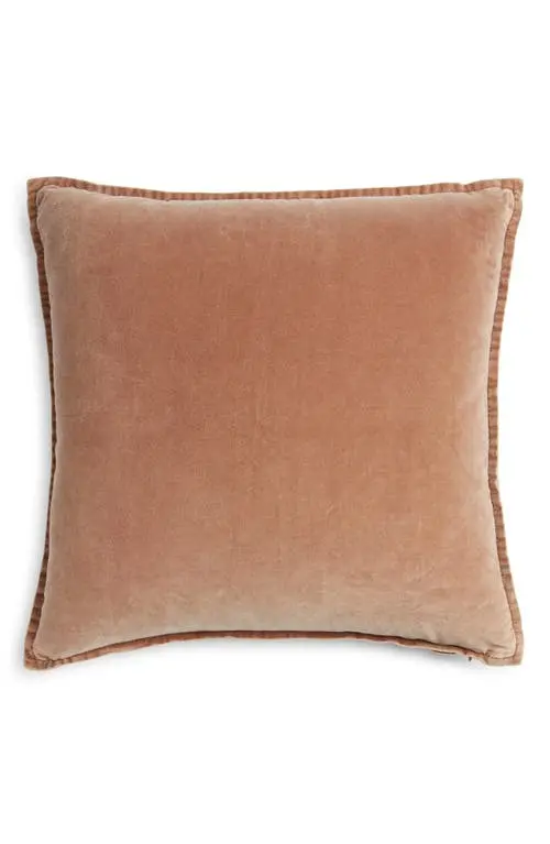 Nordstrom Velveteen Accent Pillow - Tan Portabella