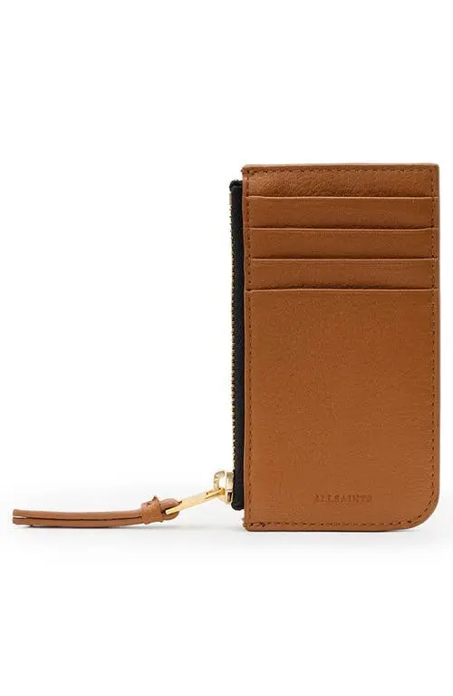 ALLSAINTS Marlborough Leather Wallet - Desert Tan