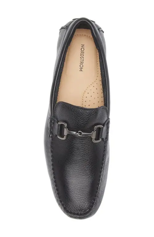 Nordstrom Camden Bit Driving Loafer - Black Leather