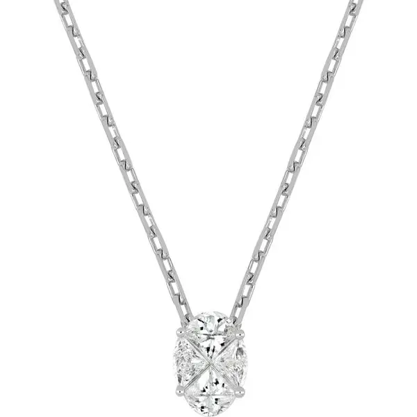 Bony Levy Mika Pie-cut Diamond Pendant Necklace - 18k White Gold