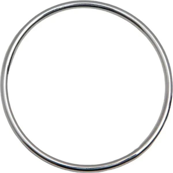 Argento Vivo High Polish Bangle - Silver