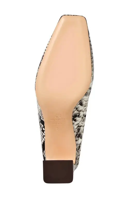 Bruno Magli Fran Mule - Black/white Snake