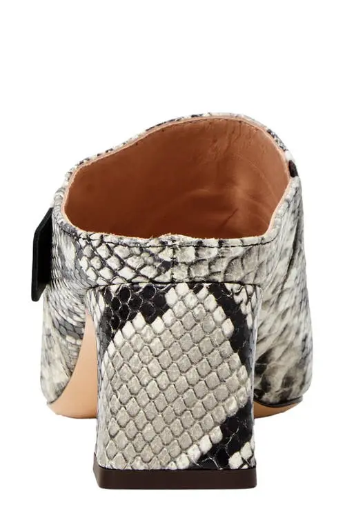 Bruno Magli Fran Mule - Black/white Snake