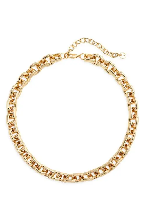 Nordstrom Soft Square Link Chain Necklace - Gold
