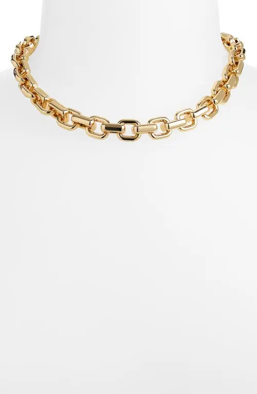 Nordstrom Soft Square Link Chain Necklace - Gold