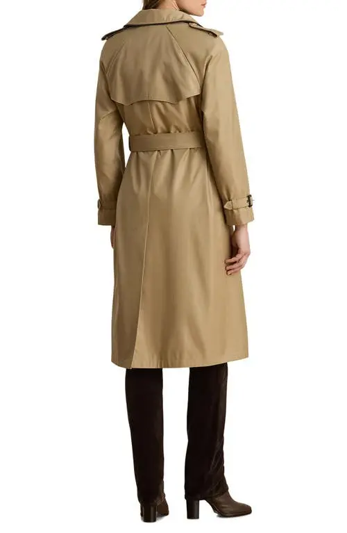 Ralph Lauren Double-breasted Belted Rain Coat - Sand