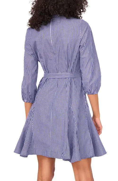 Halogen Stripe Belted Shirt Dress