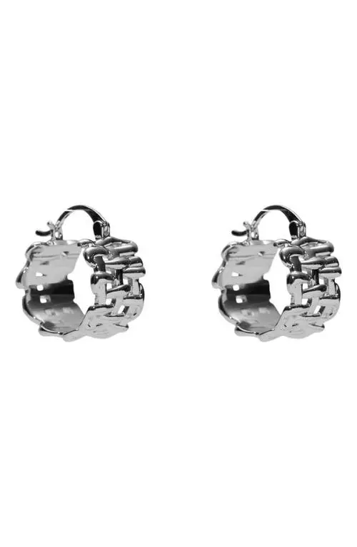 Argento Vivo Textured Huggie Hoop Earrings - Silver