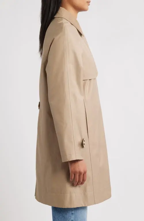 Sam Edelman Raincoat With Corduroy Collar - Sand