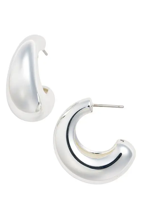 Jenny Bird Full Volume Hoop Earrings - High Polish Silver