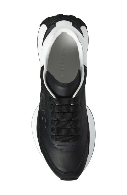 Alexander McQueen Sprint Runner Sneakers - Black/white