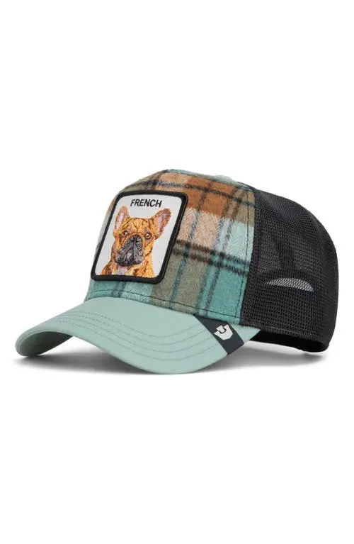 GOORIN BROS Brushed Plaid Trucker Hat - Shadow Grey