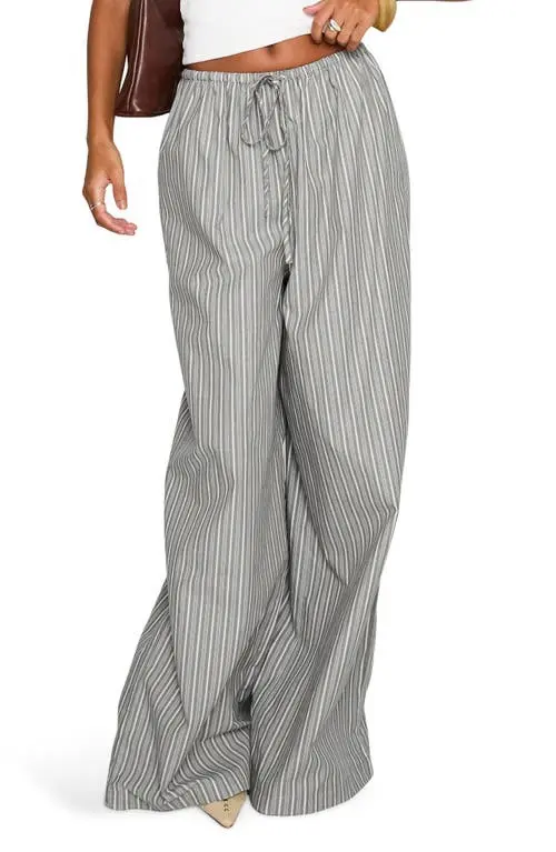 Princess Polly Lucea Wide Leg Pants - Grey Multi