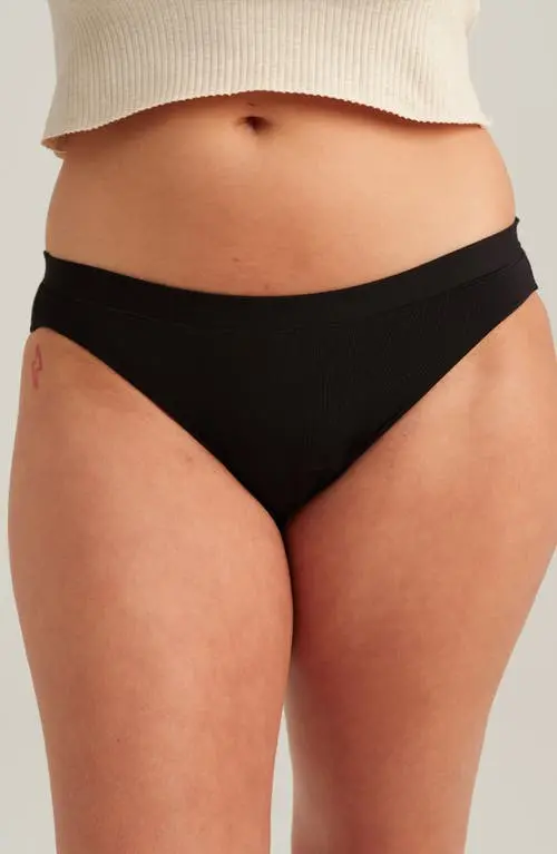 SAALT Regular Absorbency Comfort Bikini - Black