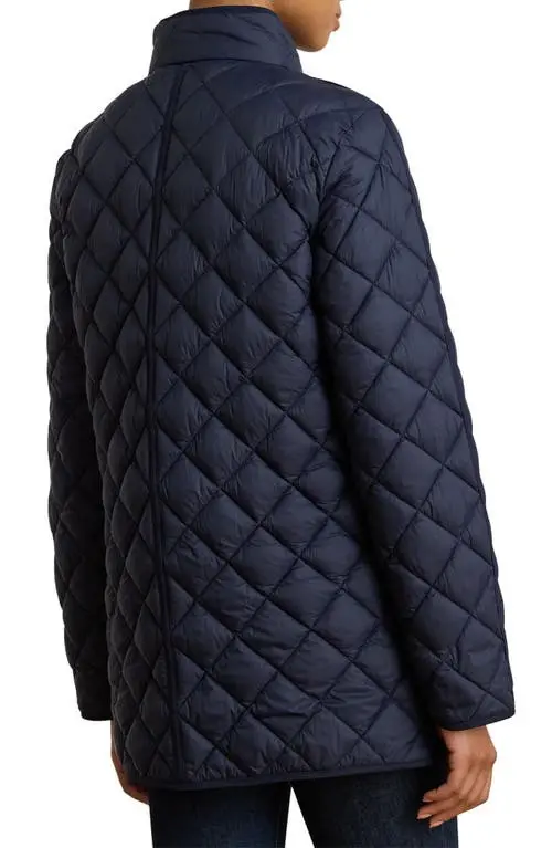 Ralph Lauren Diamond Quilted Puffer Jacket - Dark Navy