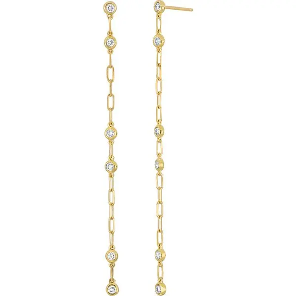 Bony Levy Varda Diamond Drop Earrings - 18k Yellow Gold