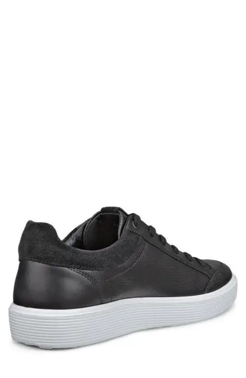 Ecco Soft 60 Leather Sneaker - Black/black