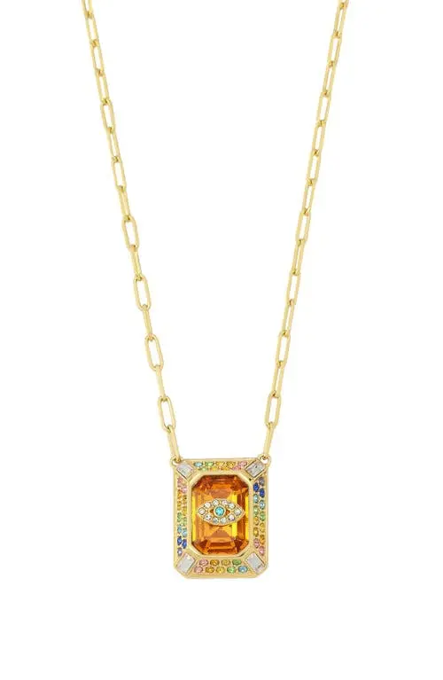 Kurt Geiger Evil Eye Pendant Necklace - Orange