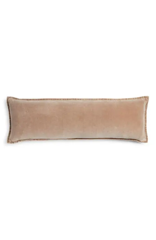 Nordstrom Velveteen Bolster Pillow - Tan Thread