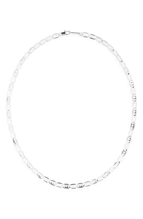 Jenny Bird Bobbi Heart Link Chain Necklace - High Polish Silver