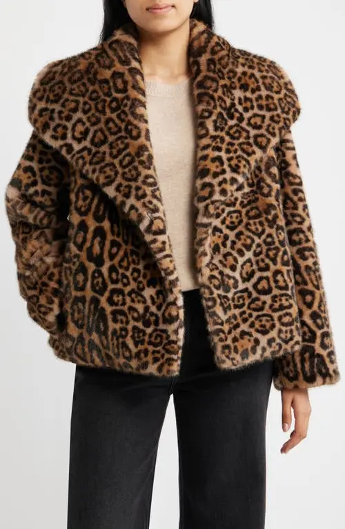 Sam Edelman Faux Fur Jacket - Leopard