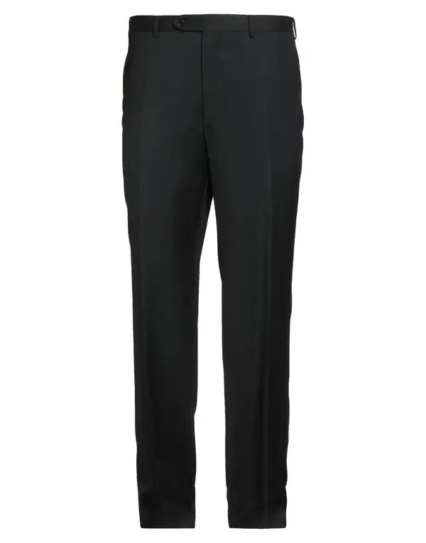 Canali Tailored Virgin Wool Pants - Black