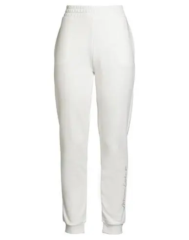 Armani Exchange Track Pants In Cotton And Polyester Blend - White