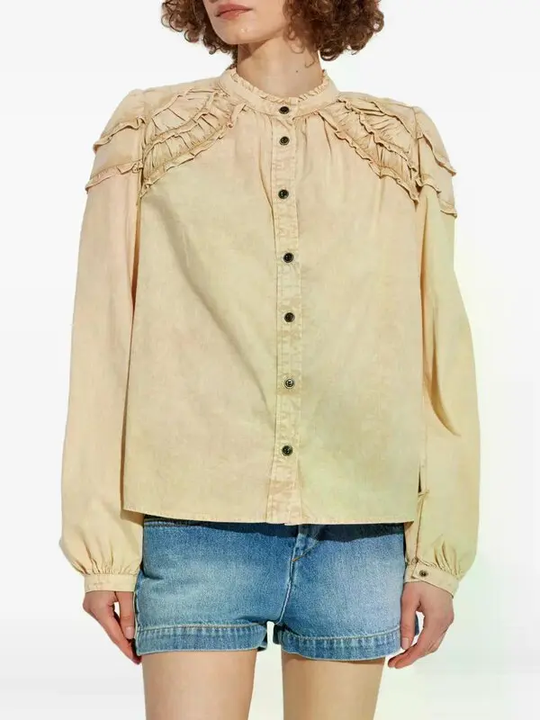 MARANT ETOILE Ruffled Cotton Shirt
