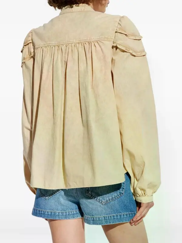 MARANT ETOILE Ruffled Cotton Shirt