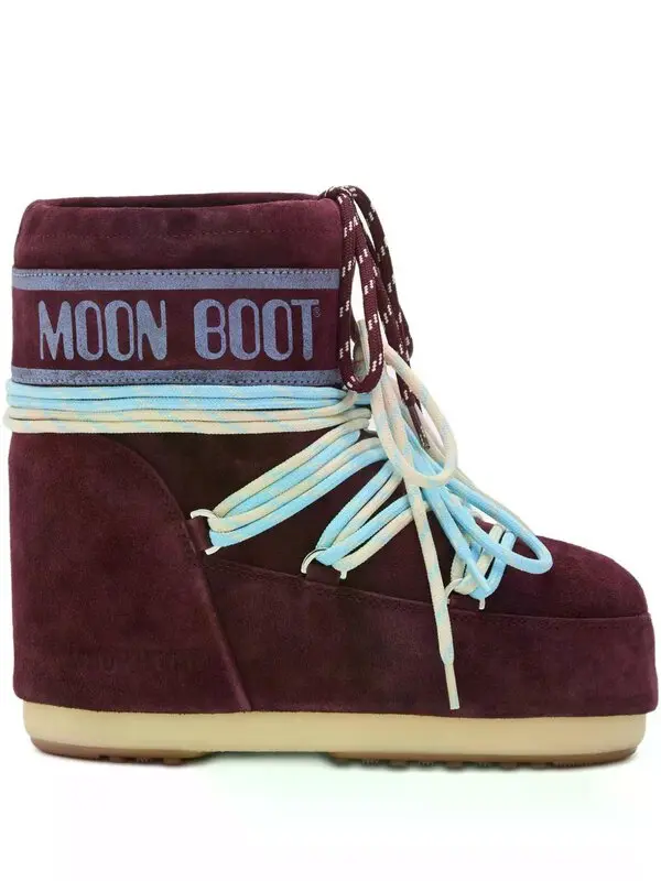 Moon Boot Icon Low Suede Boots - Red
